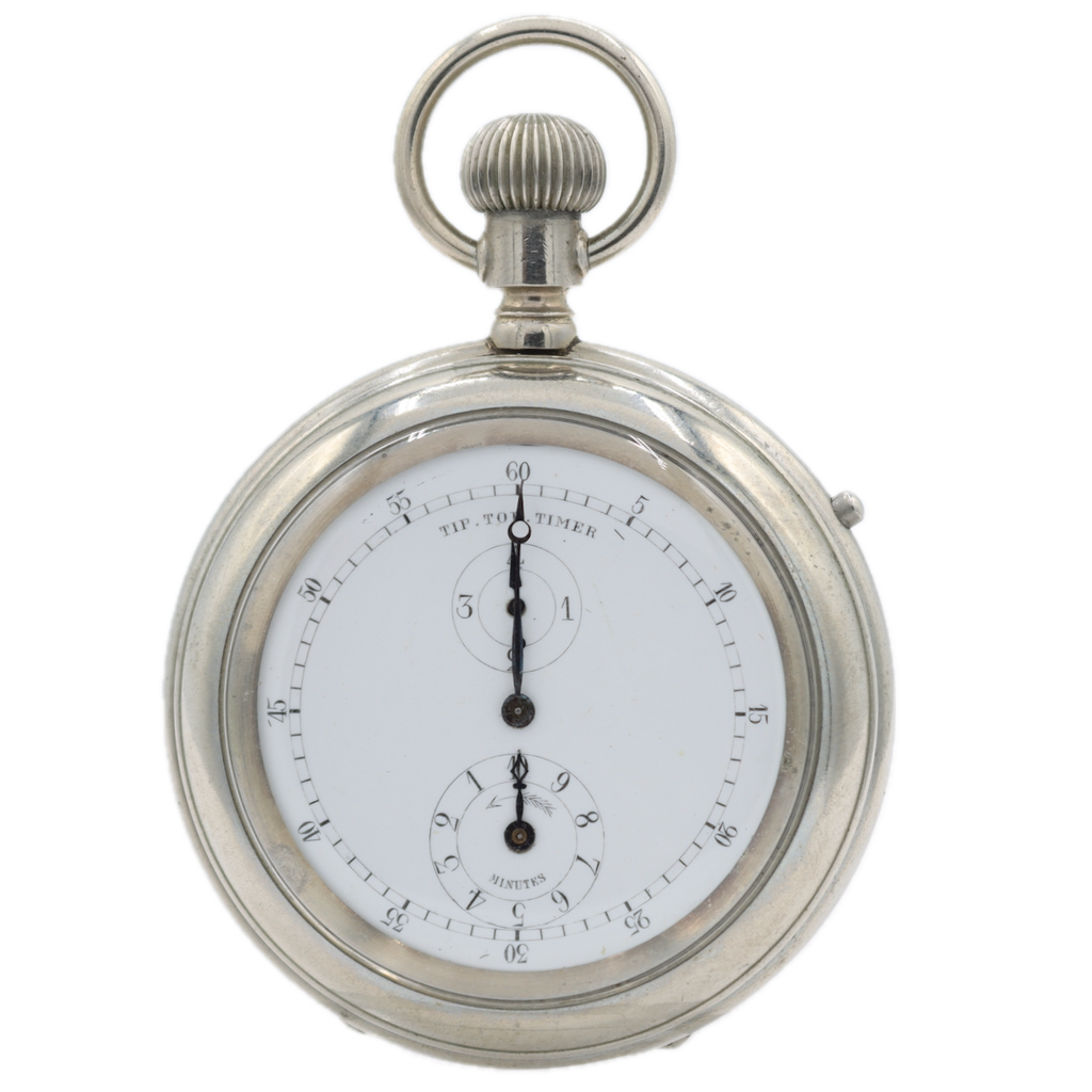 Antique 56mm Tip-Top Timer Deadbeat Second Mechanical Stop Watch 3848