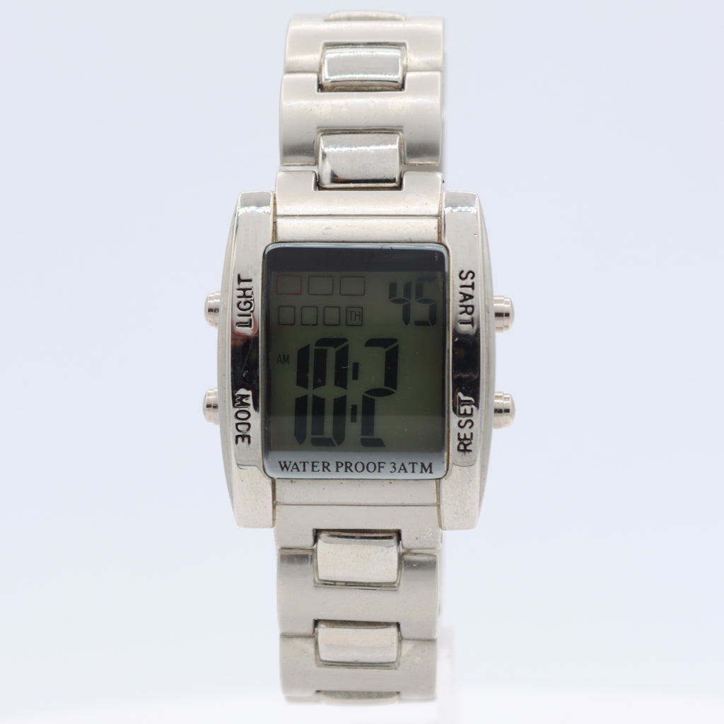 Vintage Voit 9284 Digital Sports Men's Digital LED Wristwatch S.Steel