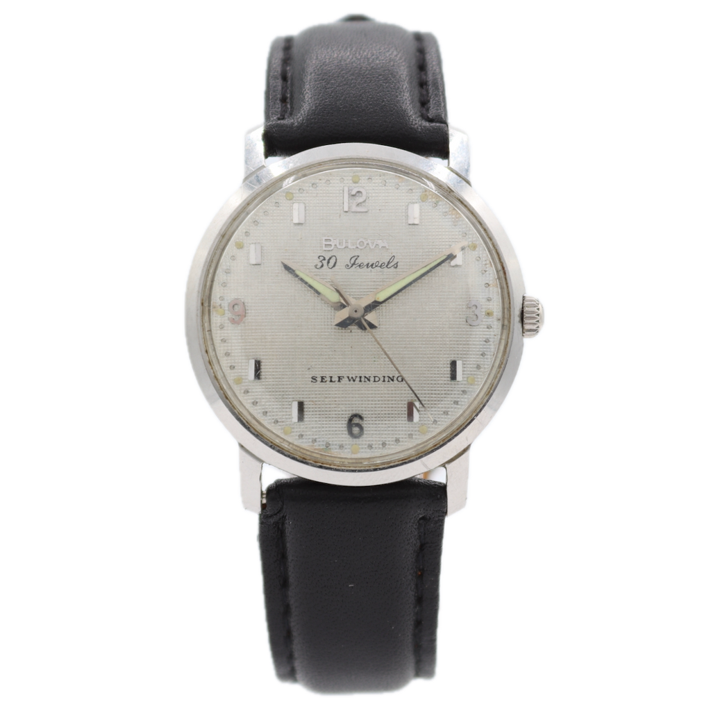 Vintage 32.5mm 1969 Bulova "30 Jewels" Men's Automatic Wristwatch Stee