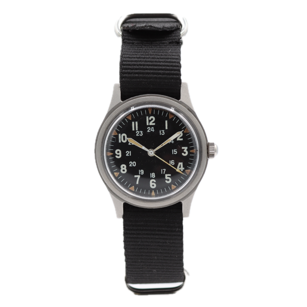 Vintage 1969 Hamilton GG-W-113 Military Style Men's Mechanical Wristwa