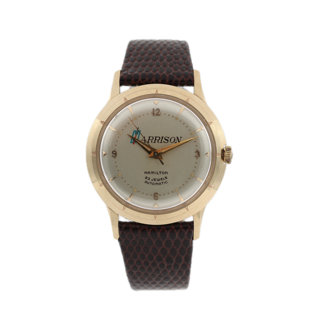 Vintage Hamilton Harrison Men's Automatic Wristwatch 665 Swiss 10k Gol